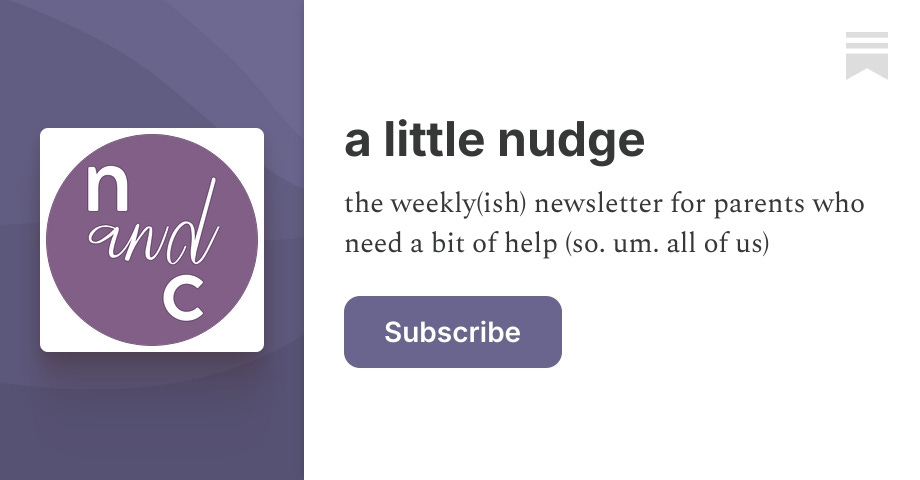 a little nudge #38 - by Barbara Grant - a little nudge