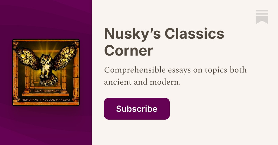 Nusky’s Classics Corner | Alex Nusky | Substack