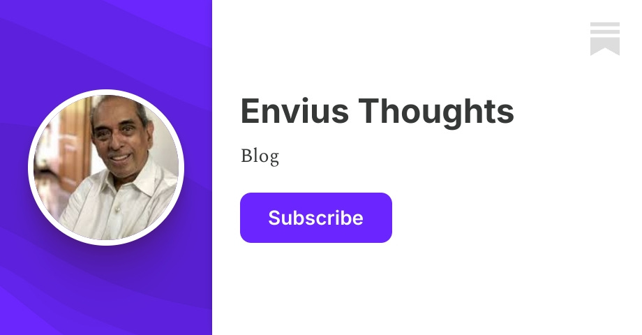 Envius Thoughts | NV Subbaraman | Substack