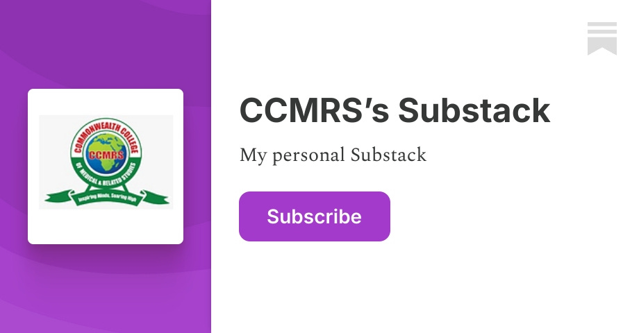 CCMRS’s Substack | CCMRS COLLEGE NEWSLETTER | Substack