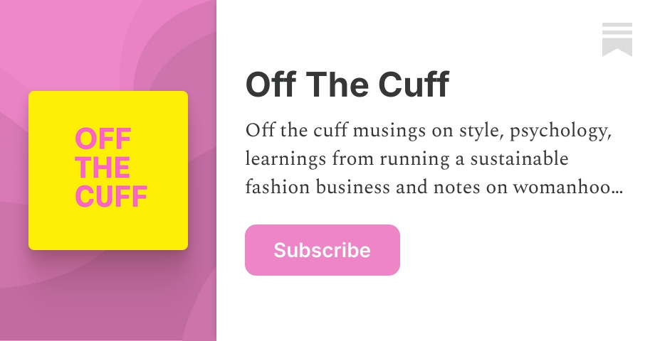 Off The Cuff | Bec | Substack