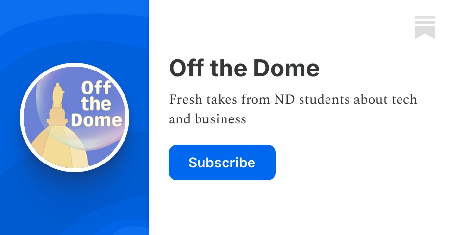 Off the Dome | NDVC | Substack