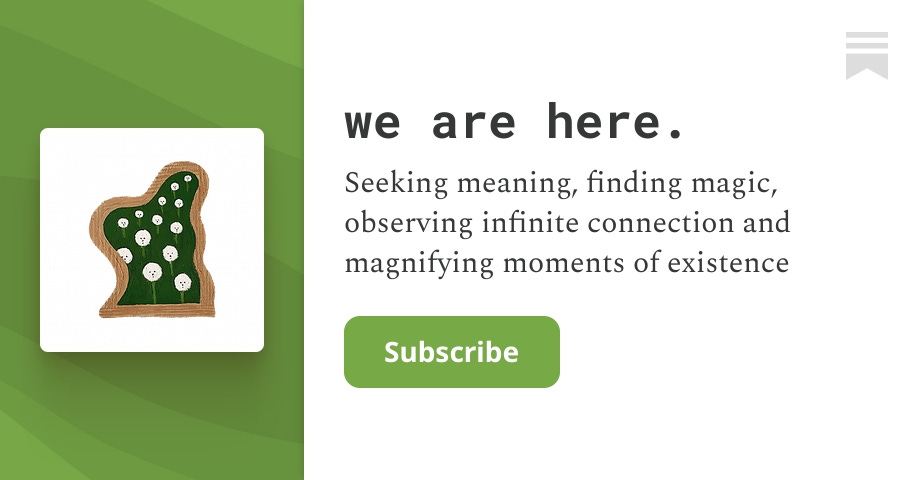 we are here. | okay andie | Substack