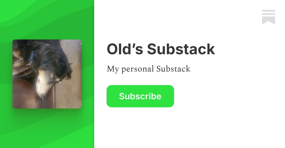 Old’s Substack | Old Man Shadow | Substack