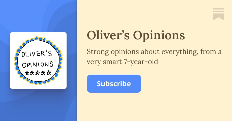 Oliver’s Opinions | Substack