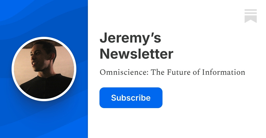 Jeremy’s Newsletter | Jeremy Nixon | Substack