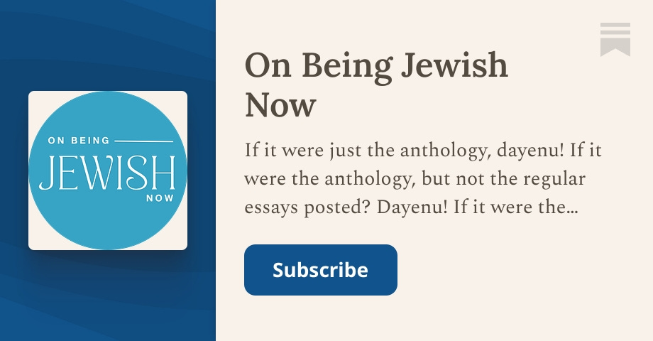 About - On Being Jewish Now