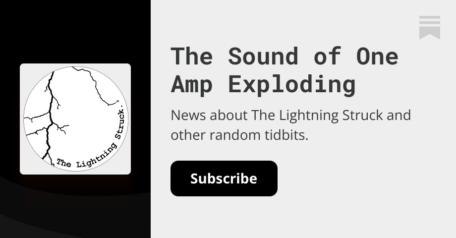 The Sound of One Amp Exploding | Loren Davie | Substack