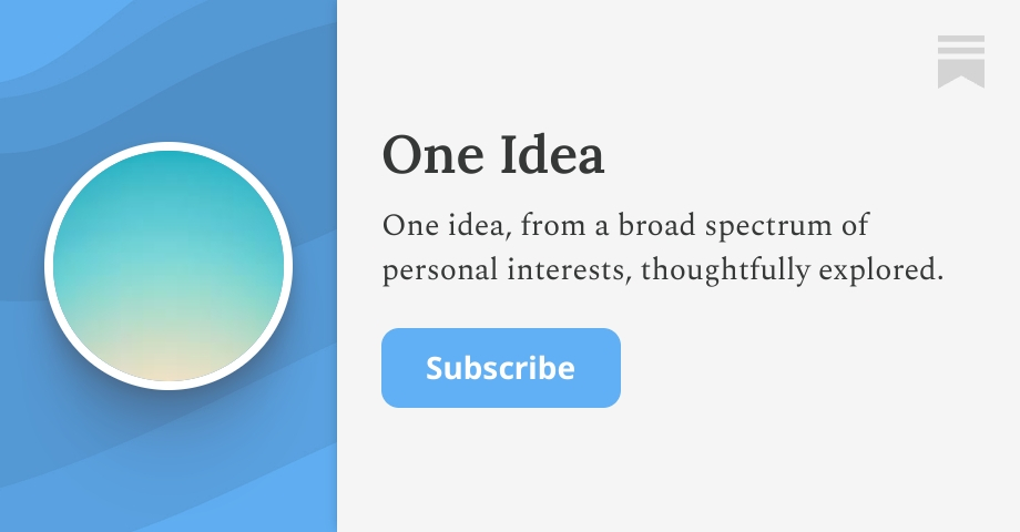 One Idea | Dylan | Substack
