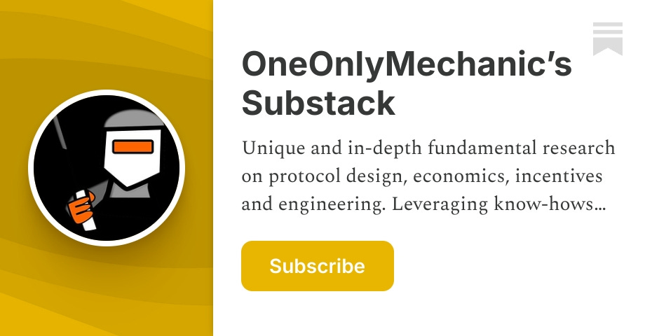 OneOnlyMechanic’s Substack | One Only Mechanic | Substack