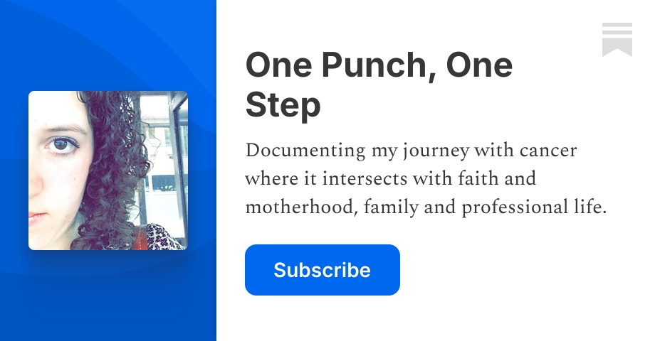 One Punch, One Step | victoria.r.peterson | Substack