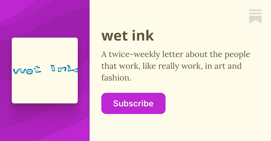wet ink | Eloise King-Clements | Substack