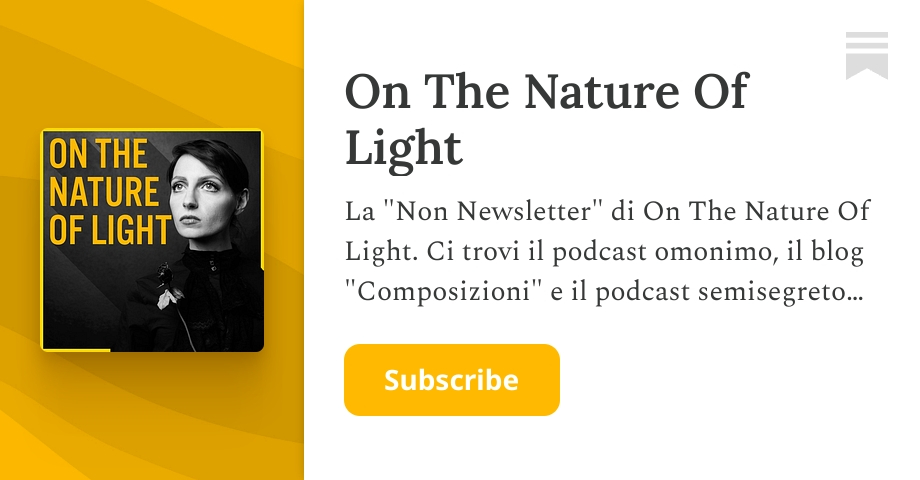 On The Nature Of Light | Alessio | Substack