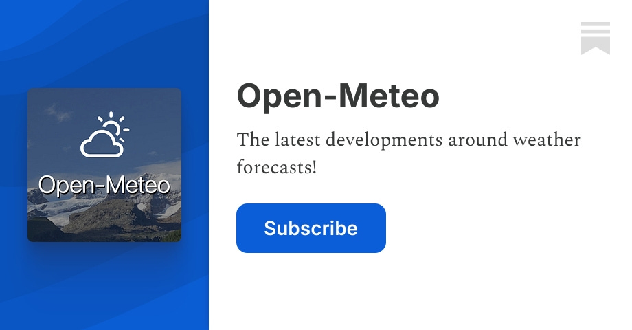 About - Open-Meteo