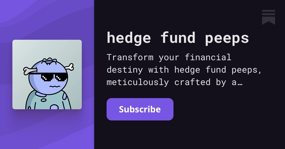 hedge fund peeps | pups | Substack