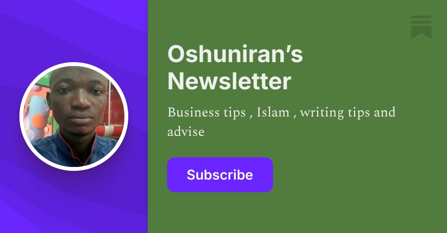 Oshuniran’s Newsletter | Oshuniran sheriff ola | Substack