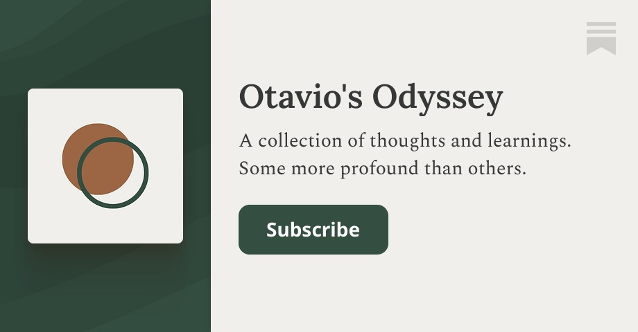 Otavio's Odyssey | Substack