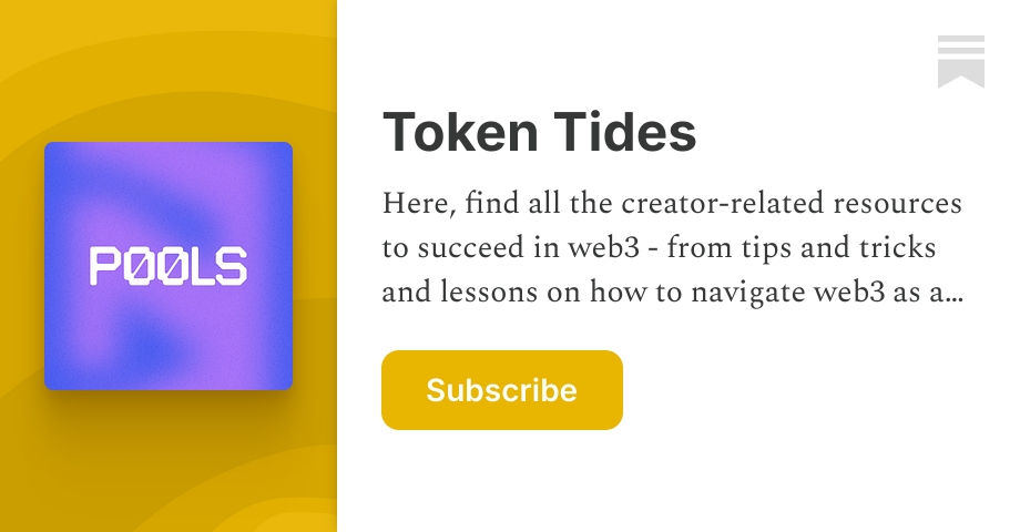 Token Tides | P00LS | Substack