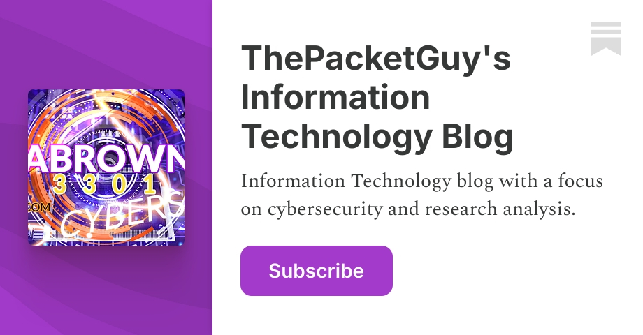 ThePacketGuy's Information Technology Blog | The Packet Guy | Substack