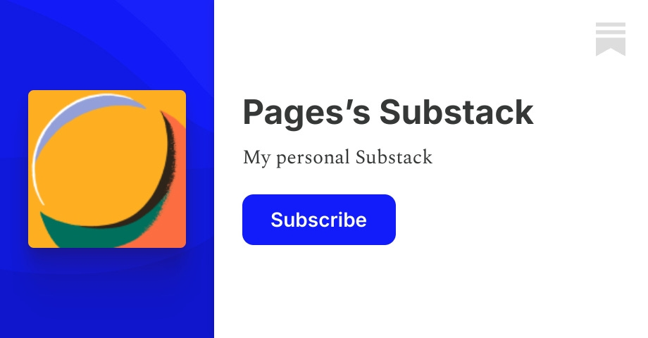 Pages’s Substack | Pages and Paws | Substack