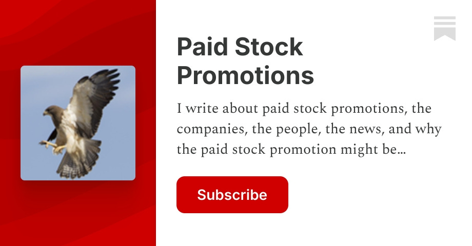 Welcome to The IPHawk Substack - Paid Stock Promotions