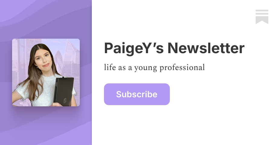 PaigeY’s Newsletter | Substack