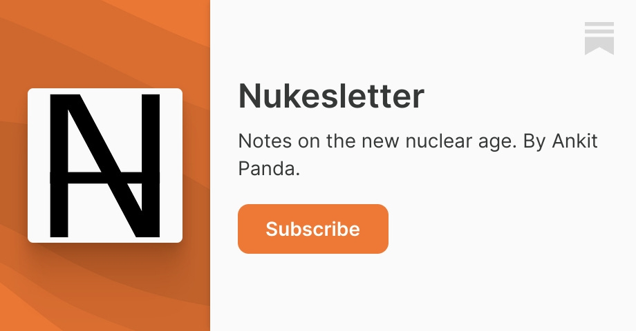 Blunt Reentry | Ankit Panda | Substack