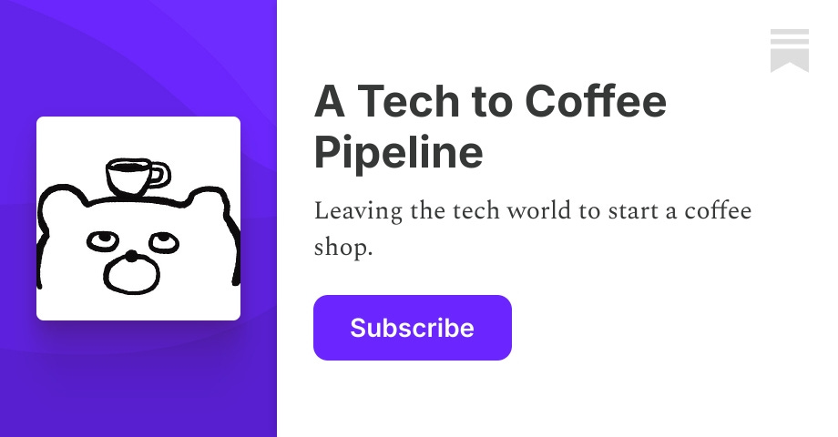 A Tech to Coffee Pipeline | Alex Pong | Substack