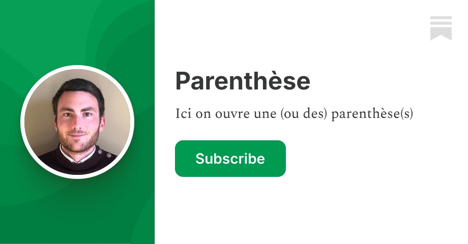 Parenthèse | Boris | Substack