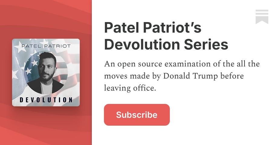 Patel Patriot’s Devolution Series | Patel Patriot (Jon) | Substack