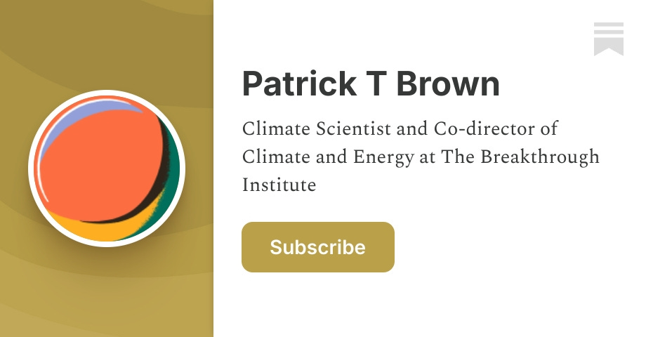 Patrick T Brown | Substack