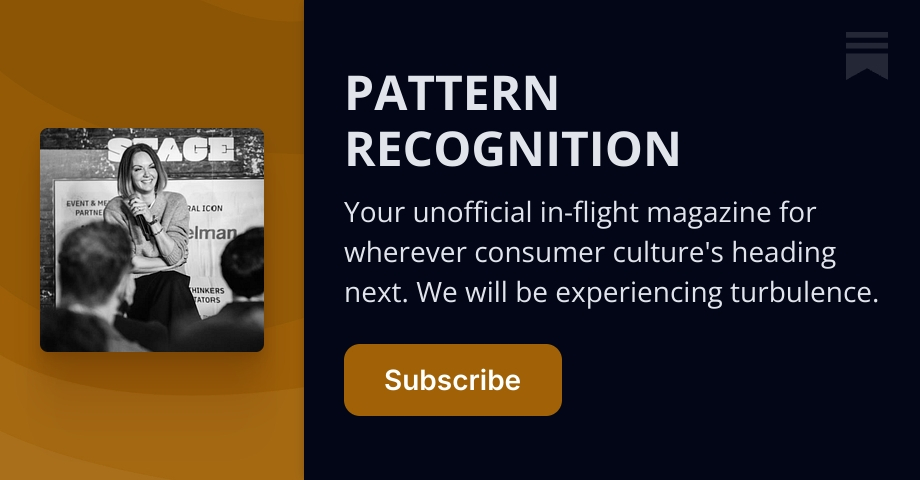 PATTERN RECOGNITION | Beth Bentley | Substack