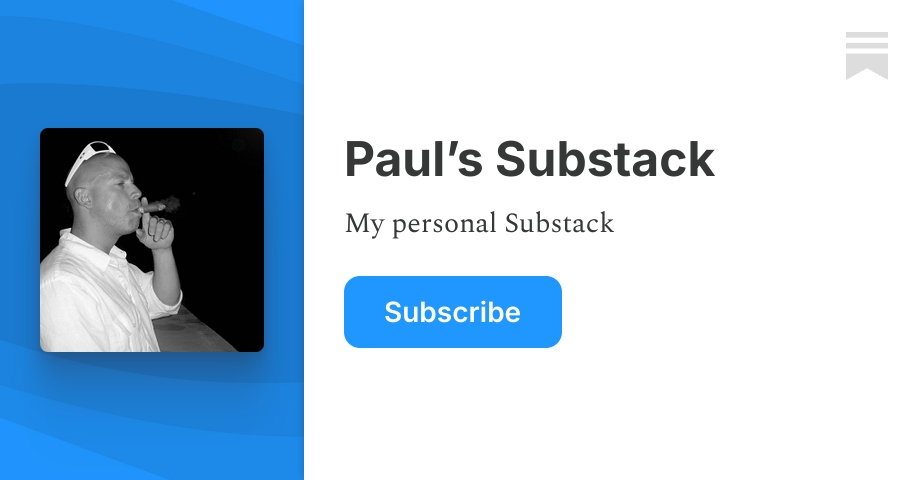 Where did this all start? - by Paul Hill - Paul’s Substack
