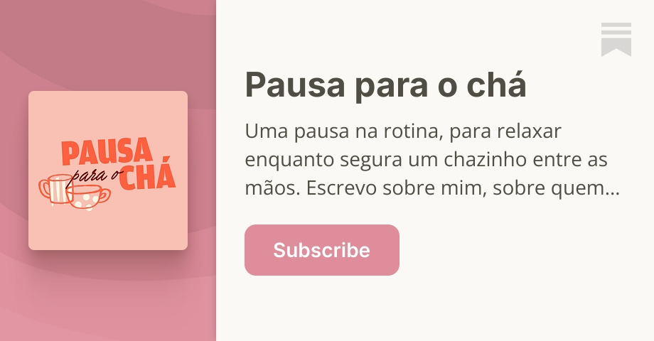 Pausa para o chá | Marcie Gottschalk | Substack