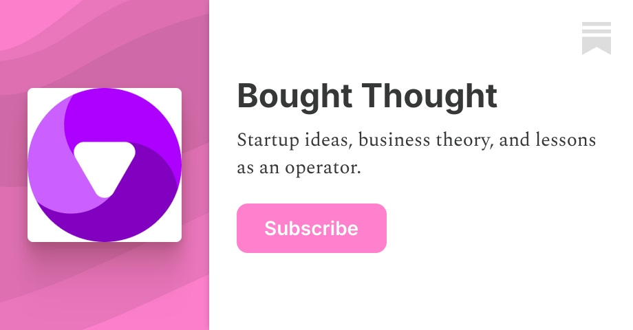 Bought Thought | Peter Choi | Substack