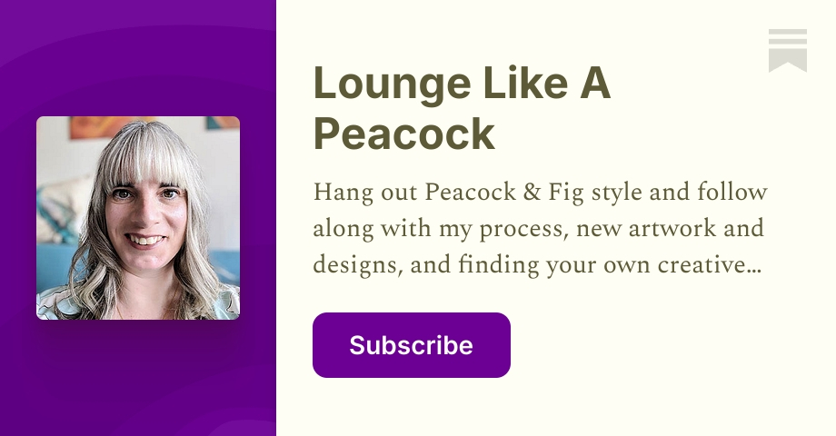 Lounge Like A Peacock | Dana Batho | Substack