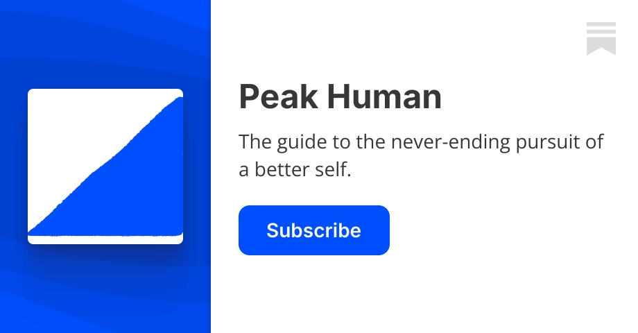 Welcome to Peak Human - by Gotham Chopra - Peak Human