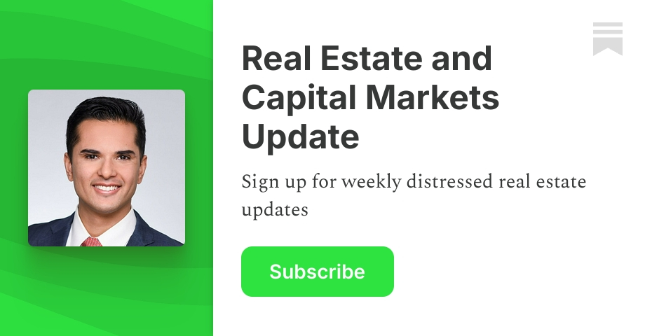 Real Estate and Capital Markets Update | Shashankh Aryal | Substack