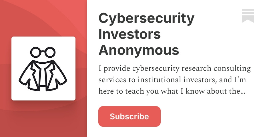 Cybersecurity Investors Anonymous | Penny Eckel | Substack
