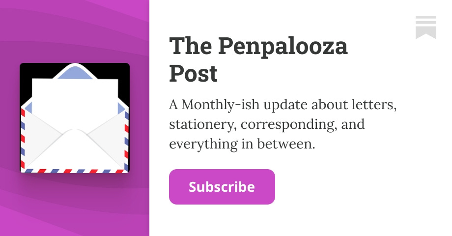 The Penpalooza Post: Special Book Edition! - by Pen Palooza