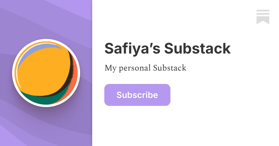 Safiya’s Substack | Safiya Robinson | Substack