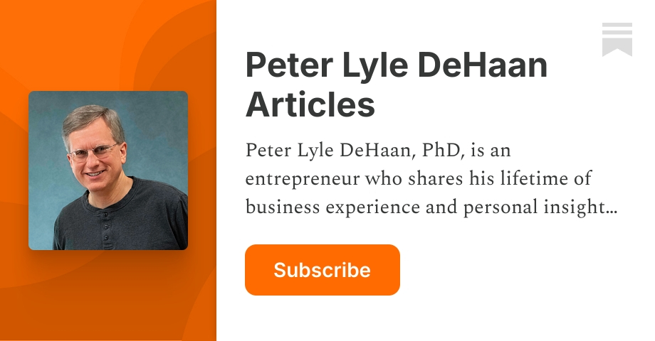 Peter Lyle DeHaan Articles | Substack