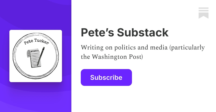 Pete’s Substack | Pete Tucker | Substack