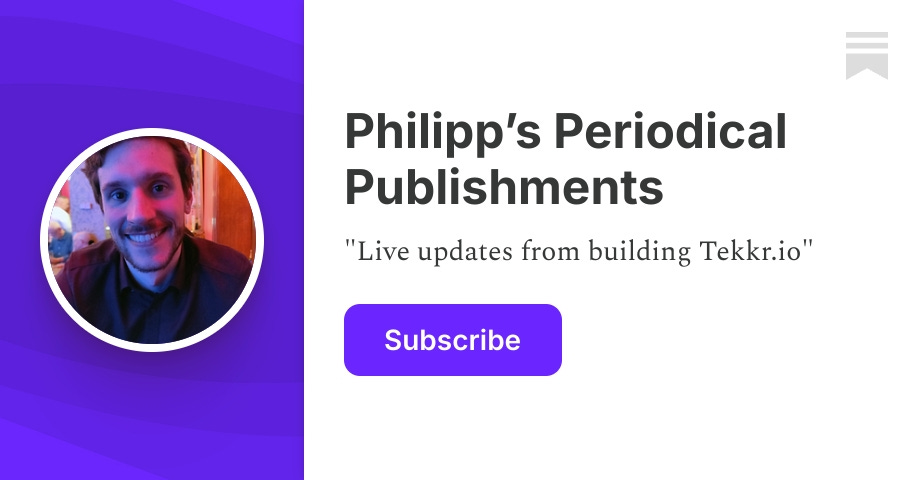 Philipp’s Periodical Publishments | Philipp Römer | Substack