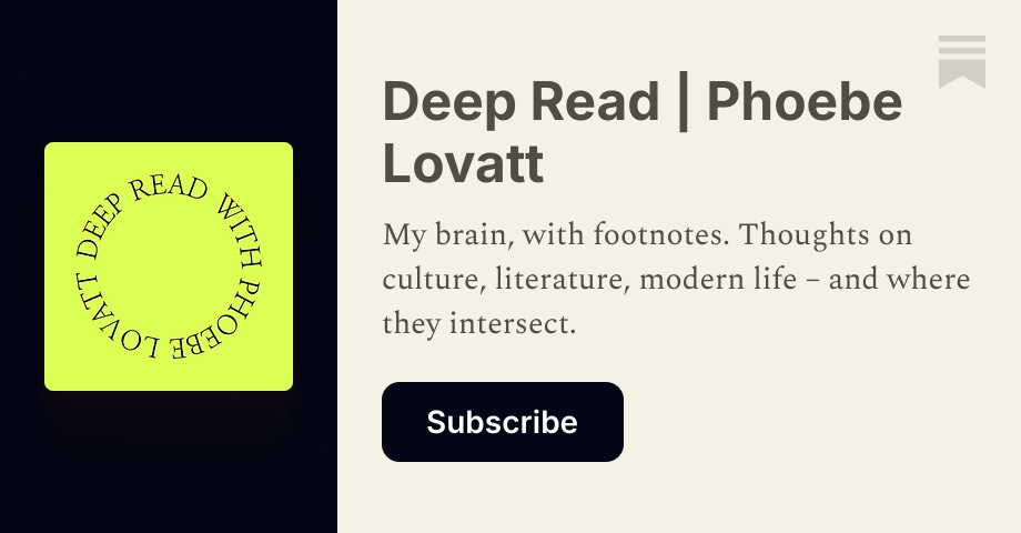 Phoebe Lovatt's Public Library | Substack