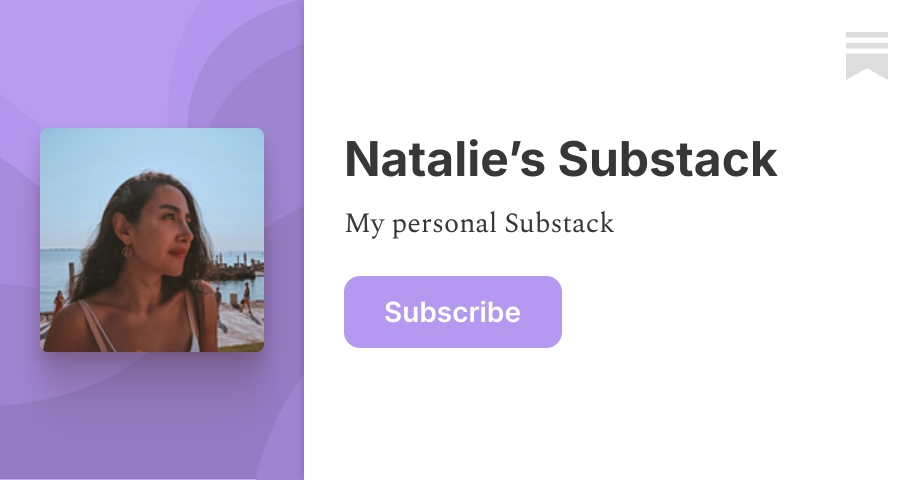 Natalie’s Substack | Substack