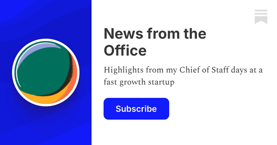 News from the Office | Pierrick L’Ebraly | Substack