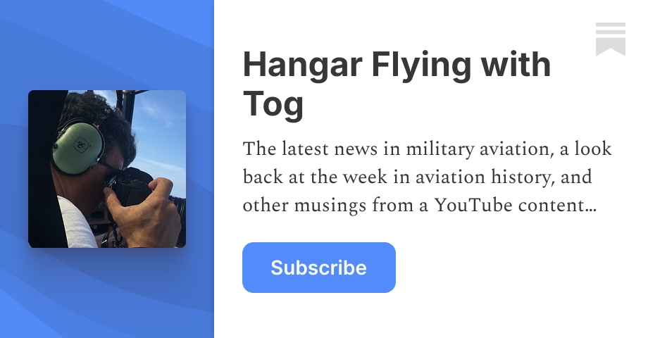 Hangar Flying with Tog | PilotPhotog | Substack