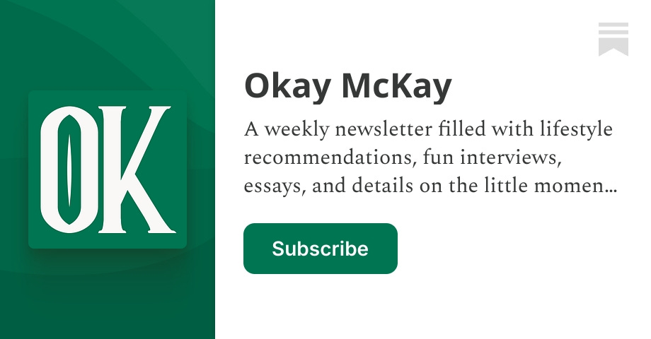 Okay McKay | PJ and Thomas | Substack