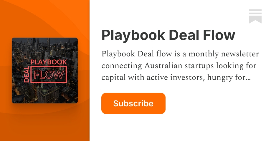 Playbook Deal Flow | Rohit Bhargava | Substack
